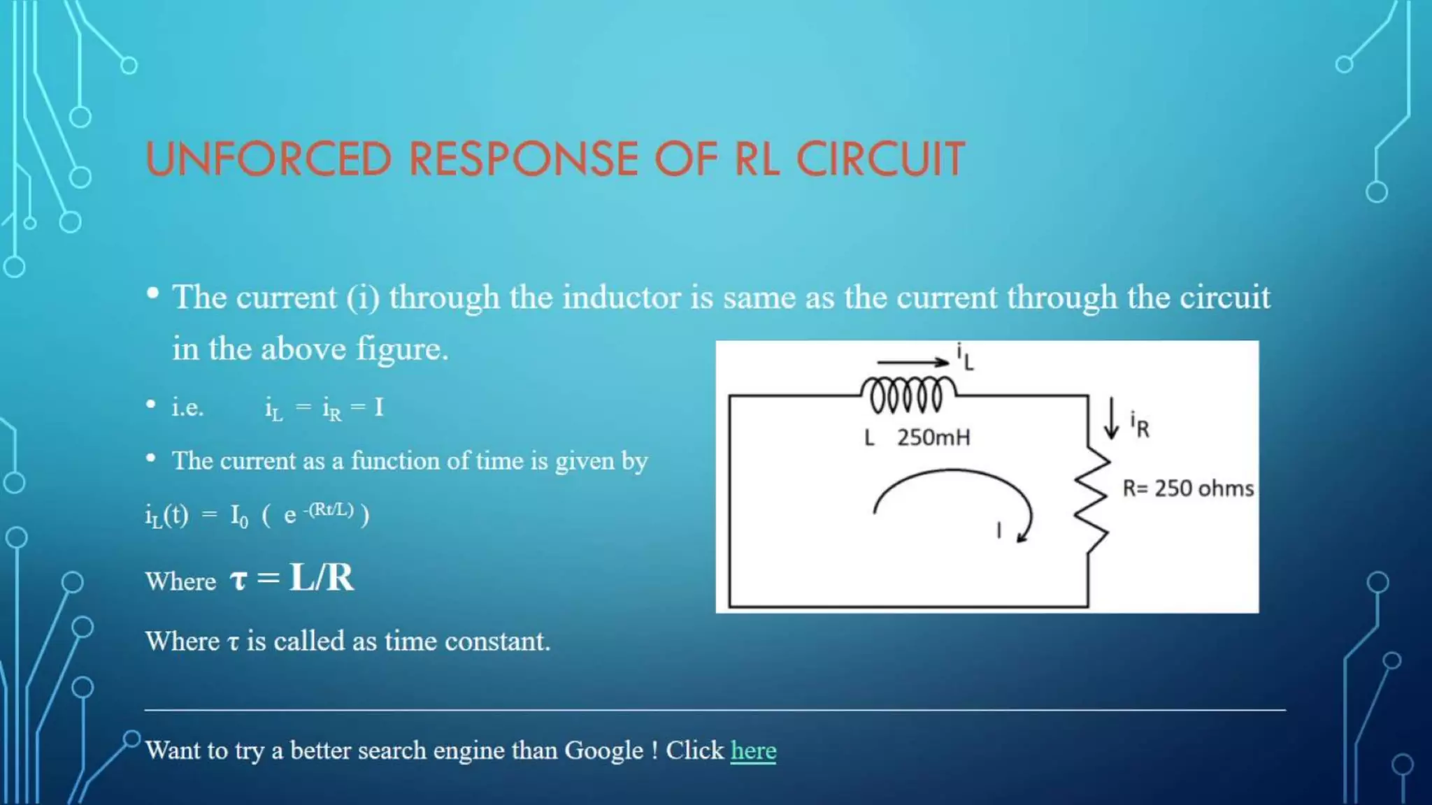 Natural response of RL circuit.pptx