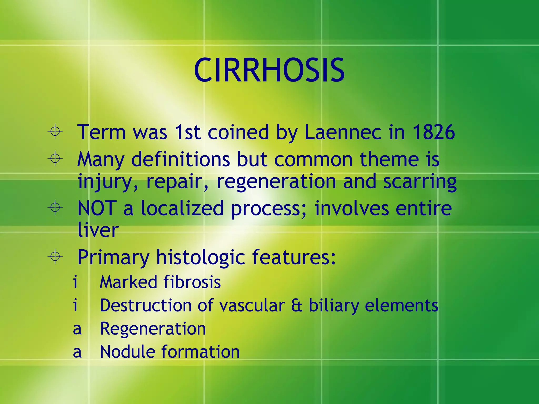 Cirrhosis and Portal Hypertension | PPT