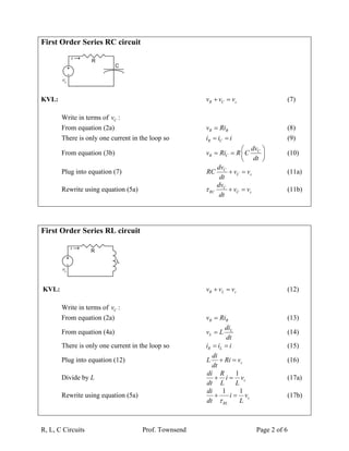 Rlc series and parallel_equations_from_a_de_perspective | PDF