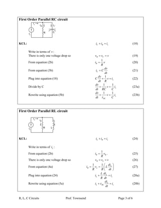 Rlc series and parallel_equations_from_a_de_perspective | PDF
