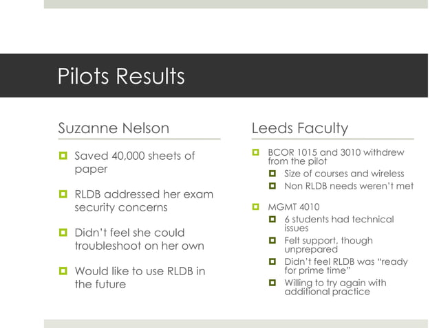 Respondus Lockdown Browser Pilot | PPT