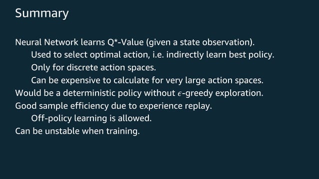 Q-learning and Deep Q Network (Reinforcement Learning) | PPT | Free ...