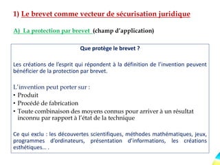 Le Rôle des brevets dans la promotion de l'innovation | PPTX