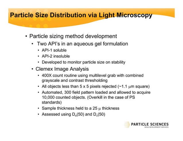 Particle Size Determination and Raman Spectroscopic Evaluation of a Semi-solid Vaginal Dosage ...