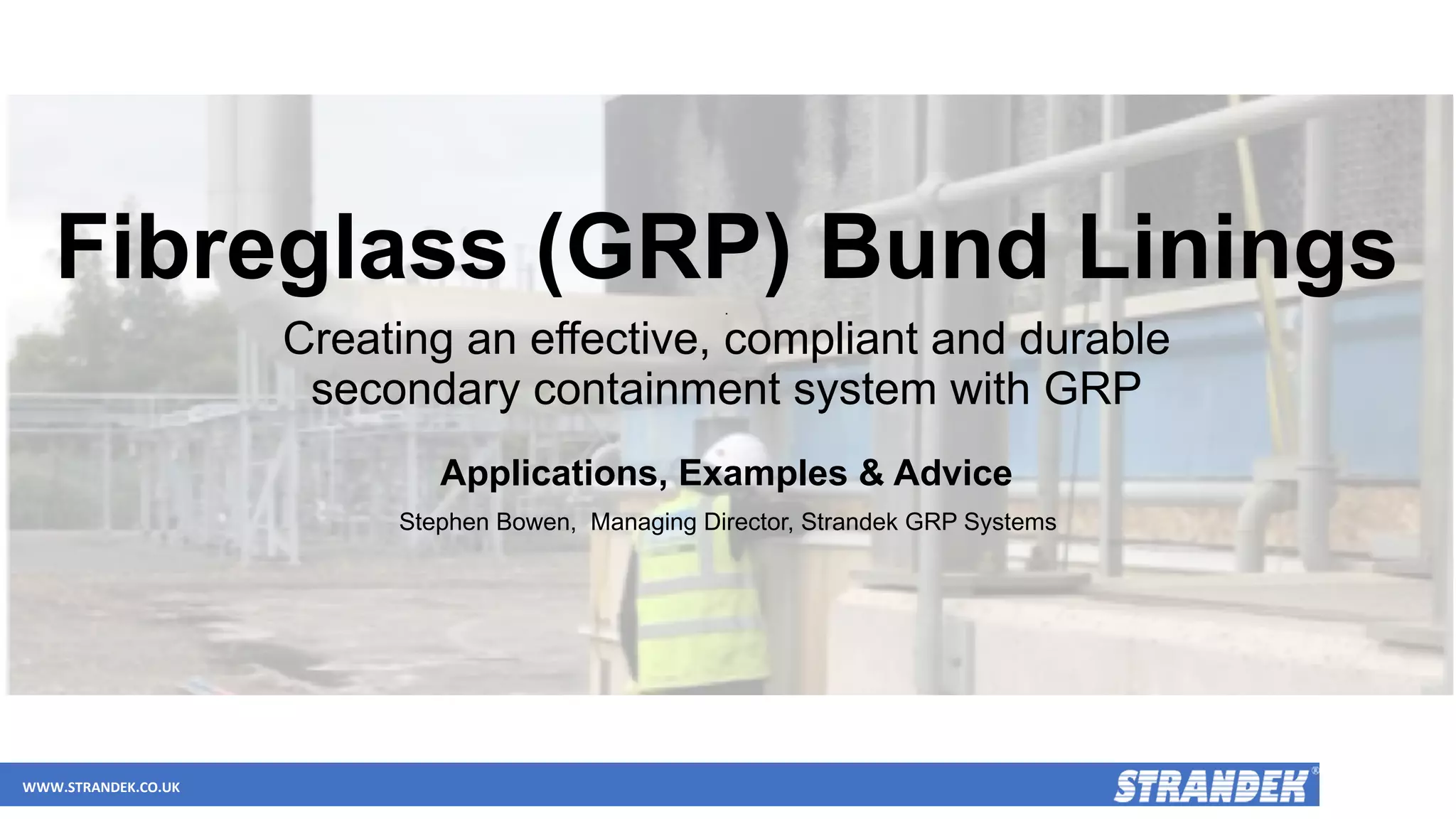 Fibreglass (GRP) Bund Linings | PDF