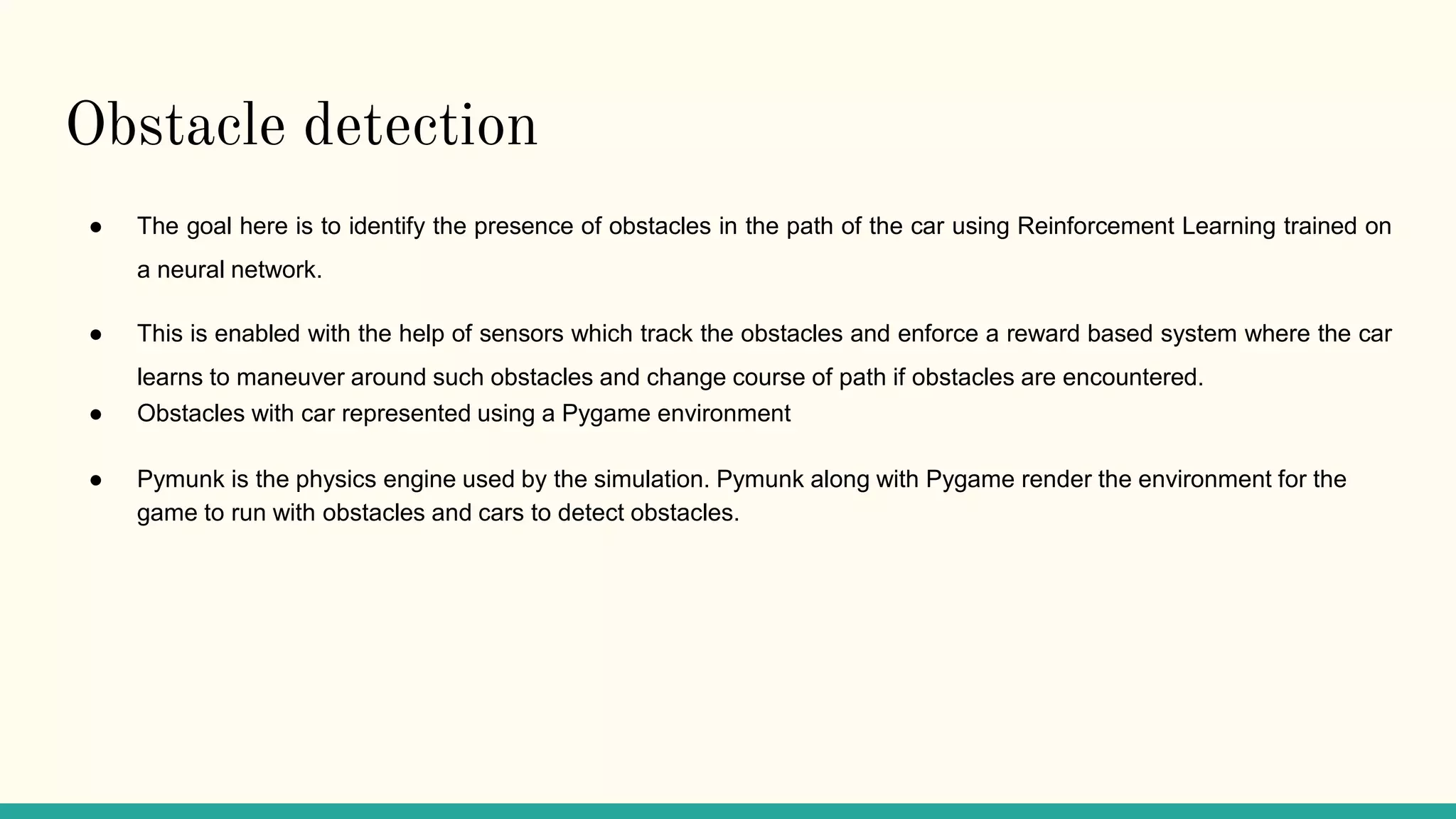 Reinforcement Learning for Self Driving Cars | PPTX