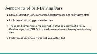 Reinforcement Learning for Self Driving Cars | PPTX