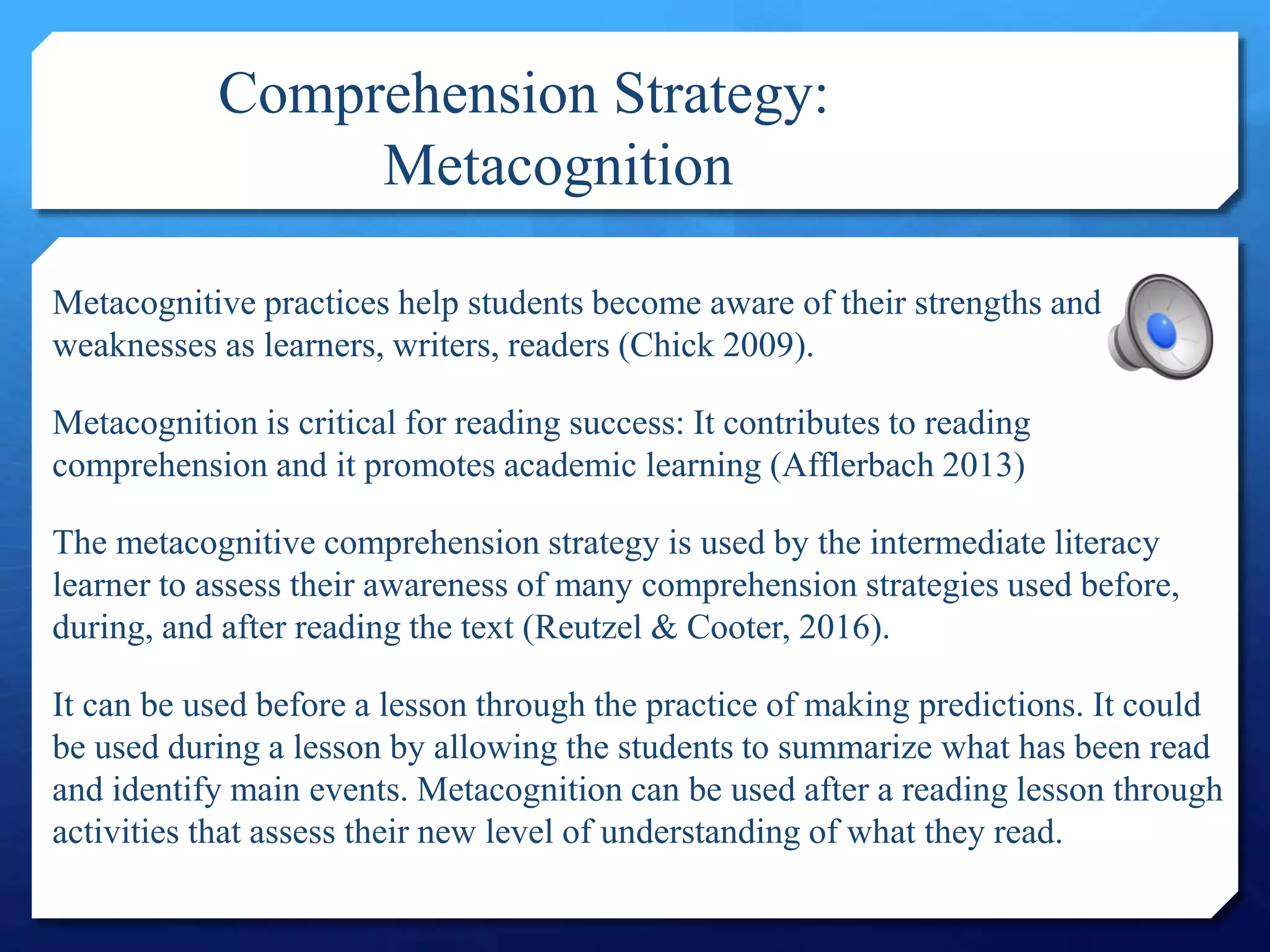 Defining Comprehension Strategies and Instructional Strategies | PPTX
