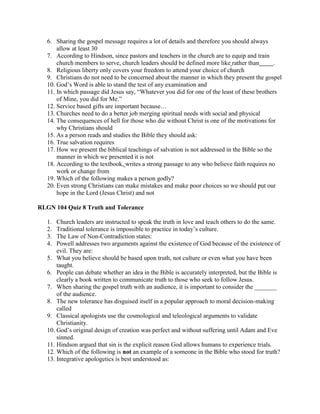 RLGN 104 Quiz 5,6,7,8 Liberty University Homeworksimple.com.docx ...