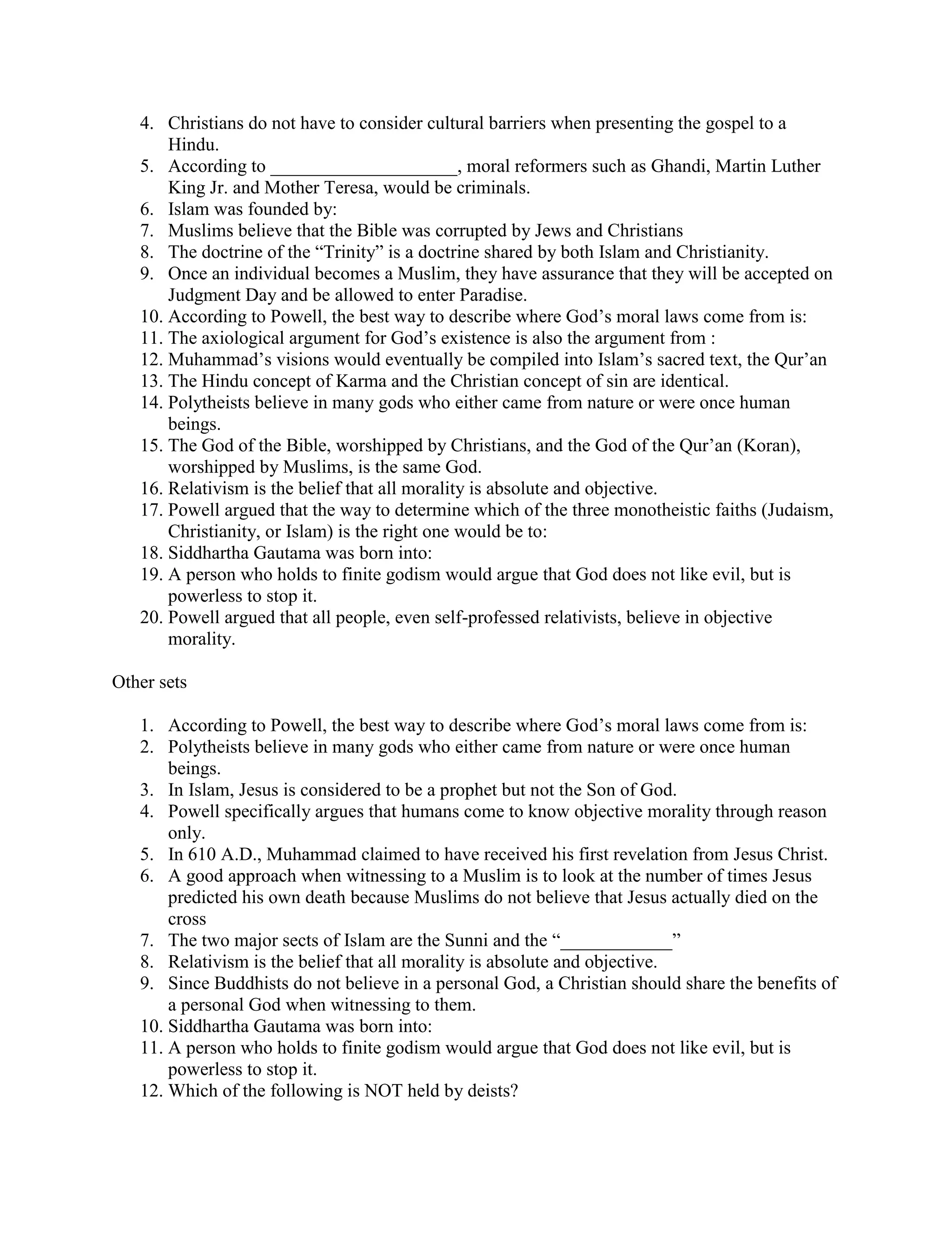 RLGN 104 Quiz 5 Religious Worldviews Liberty homeworksimple.com.docx