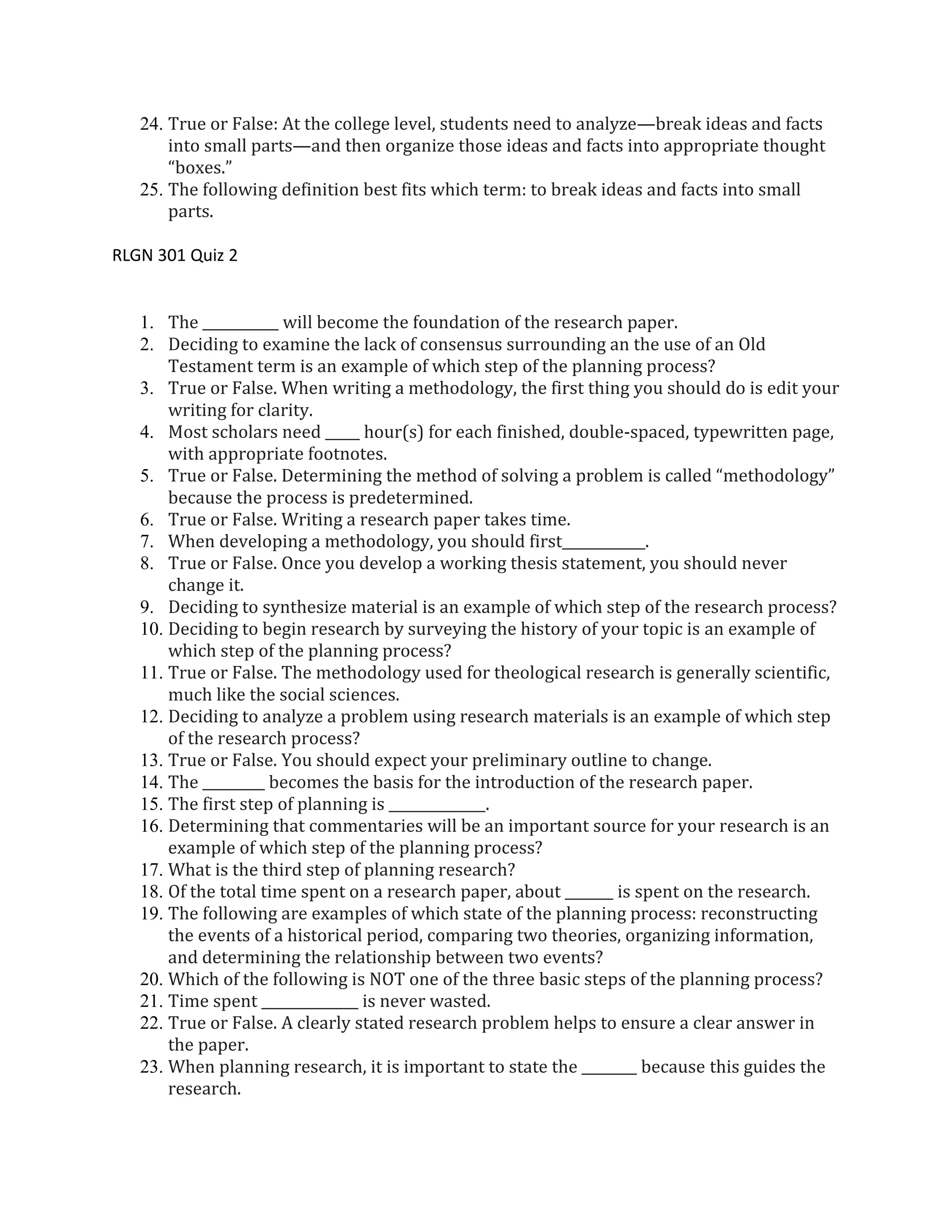 RLGN 301 Quizzes Liberty Answers Homeworksimple.com.docx