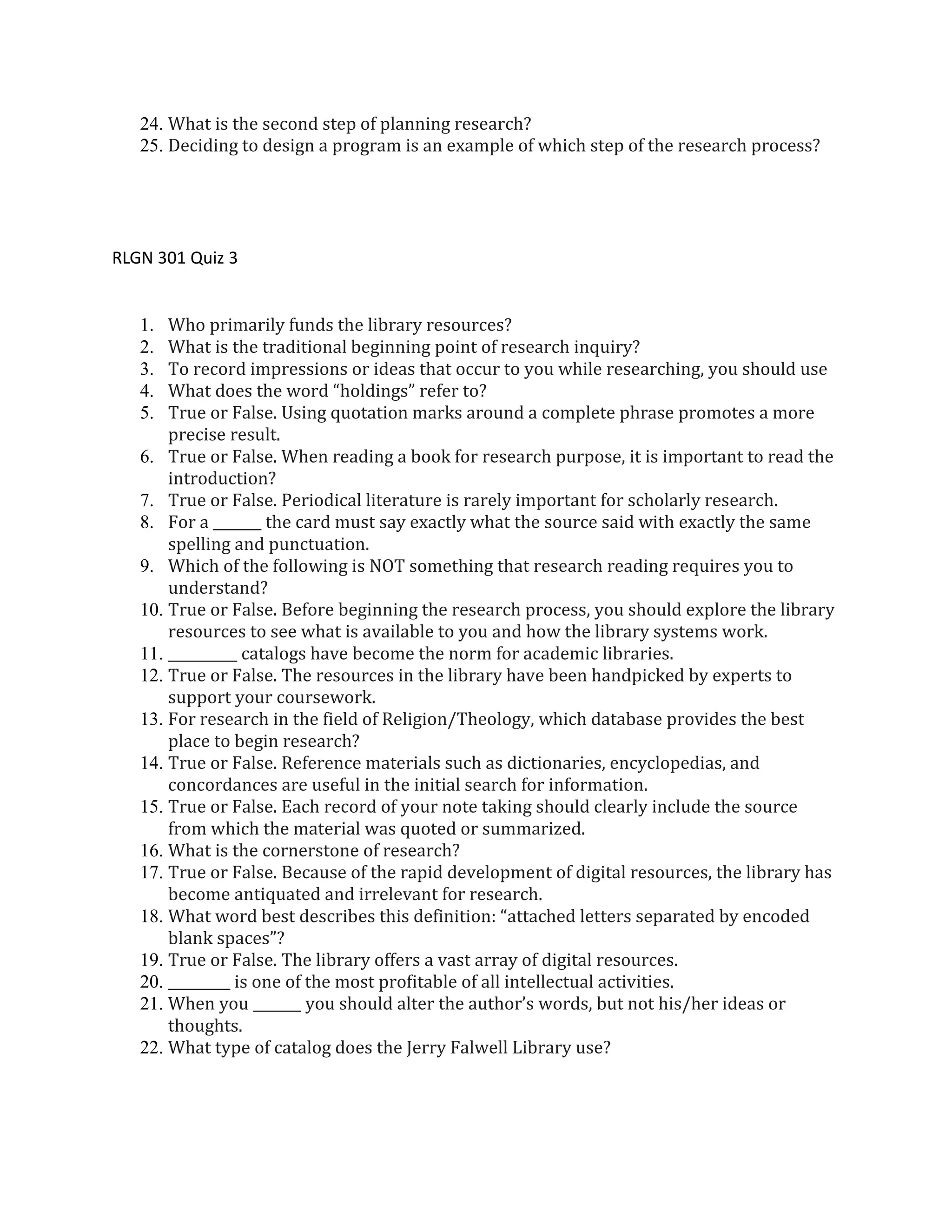 RLGN 301 Quizzes Liberty Answers Homeworksimple.com.docx