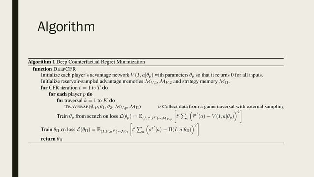 Deep Counterfactual Regret Minimization | PPT