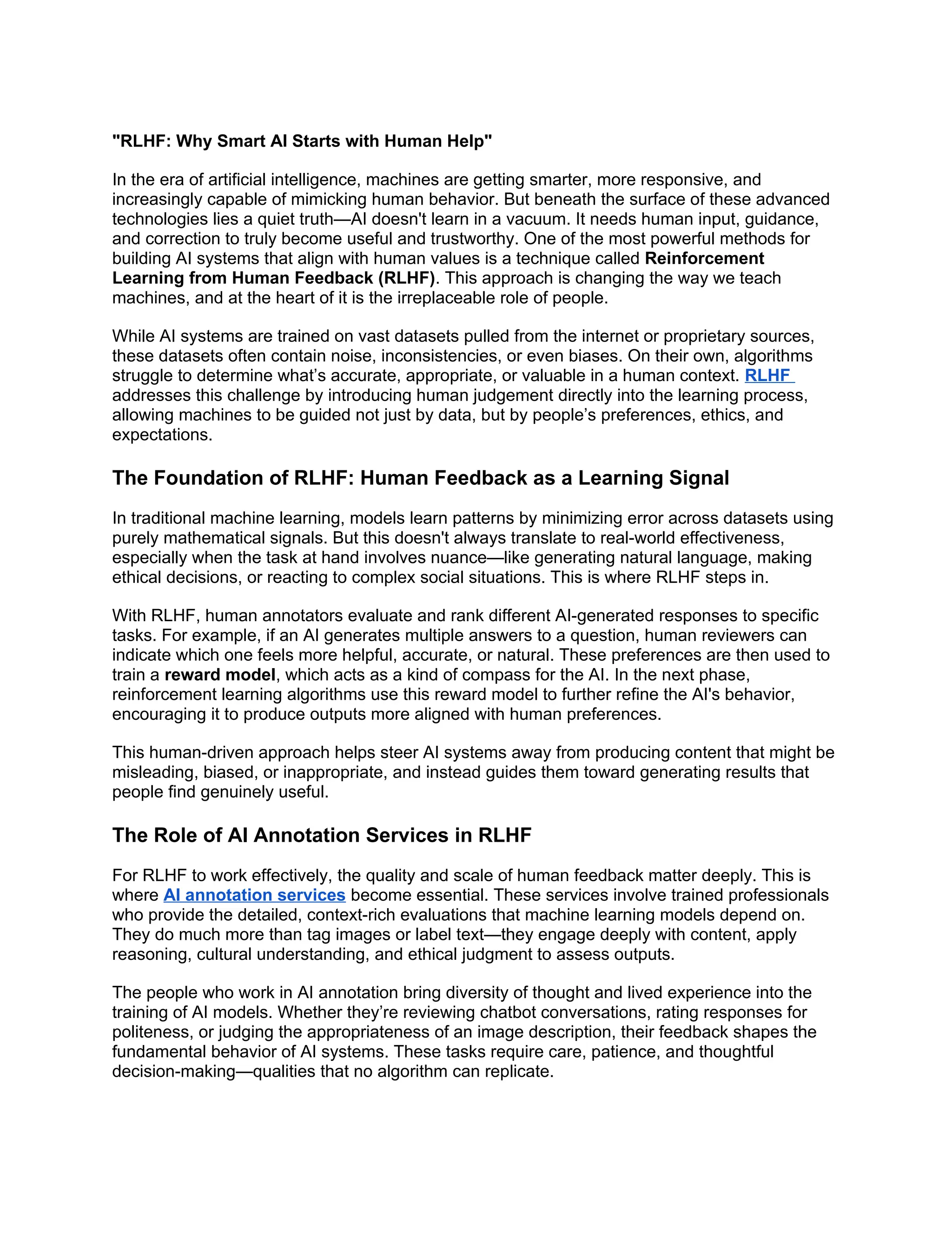 RLHF_ Why Smart AI Starts with Human Help.docx