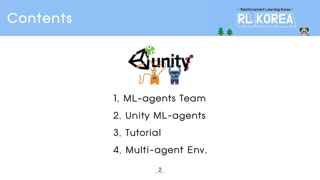 [RLKorea] Unity ML-agents 발표 | PDF