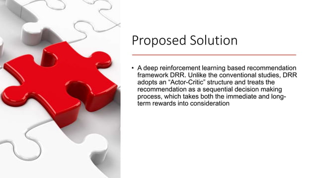 Deep Reinforcement Learning Based Recommendation With Explicit User Iteminteractions Modeling Ppt