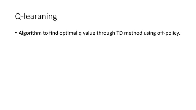 Reinforcement Learning basics part1 | PPT