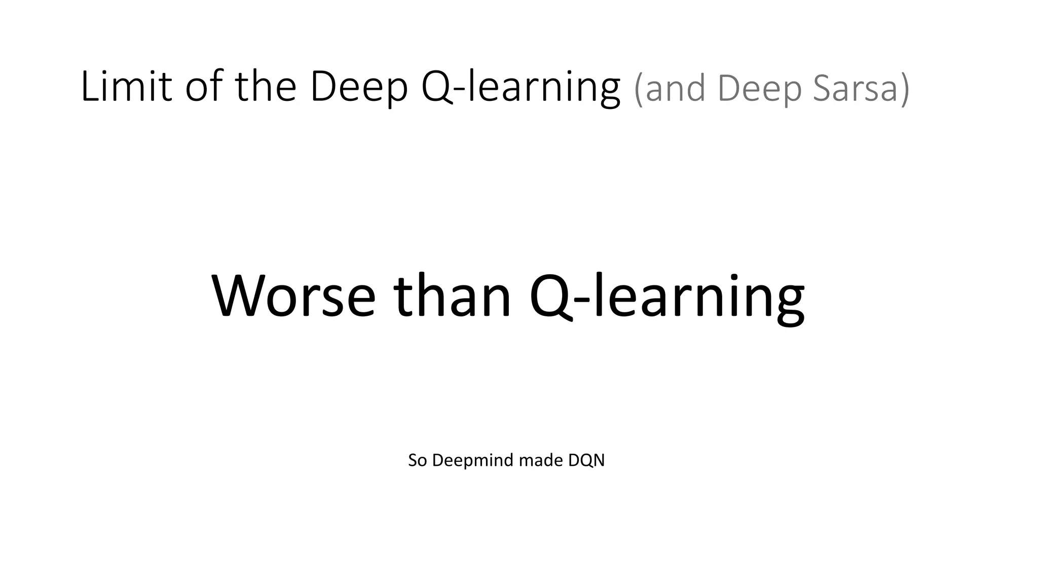 Deep sarsa, Deep Q-learning, DQN | PPTX