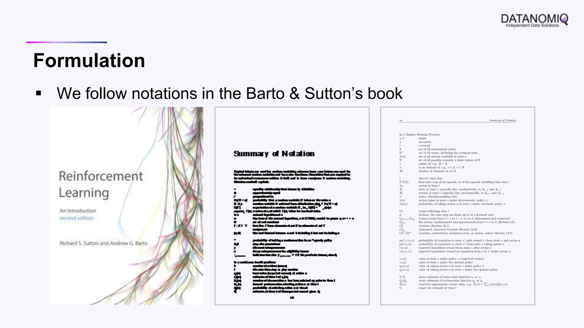 How to formulate reinforcement learning in illustrative ways | PPTX
