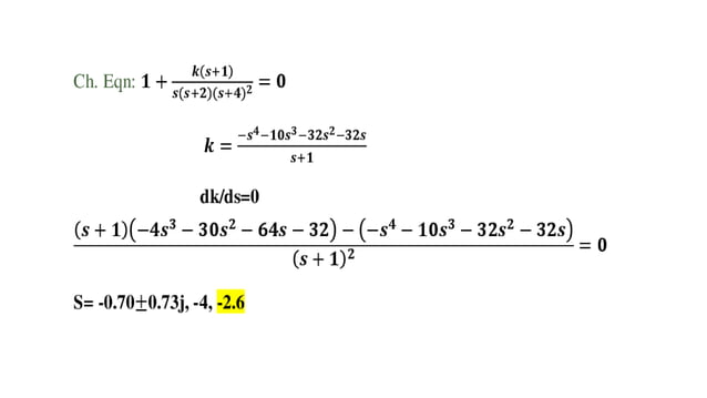 Presentation on Control system design using Root locus Method | PPT