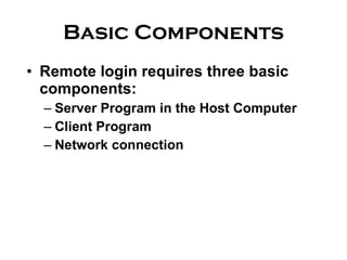 Remote Login | PPT