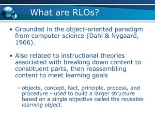 Reusable Learning Objects | PPT