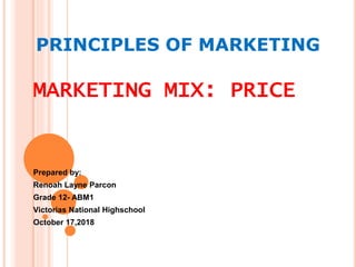 Marketing Mix: Price | PPTX