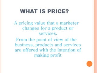 Marketing Mix: Price | PPTX