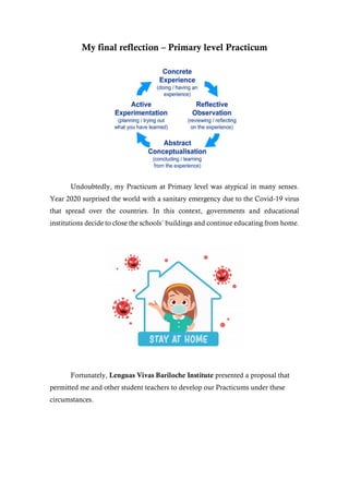 RL_P2_My final reflection Primary level | PDF