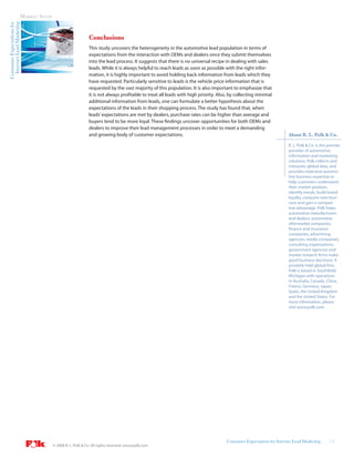 Rl Polk Automotive Consumer Expectations | PDF