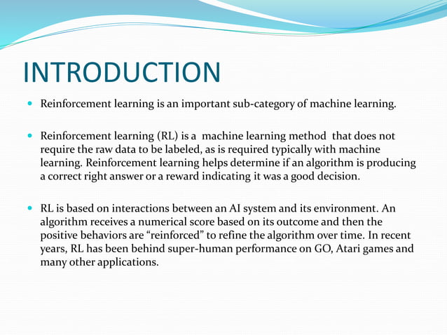 Naive Reinforcement algorithm | PPTX | Artificial Intelligence ...