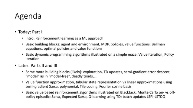 Intro to Reinforcement learning - part I | PDF | Programming Languages | Computing