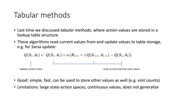 Intro to Reinforcement learning - part III | PPT
