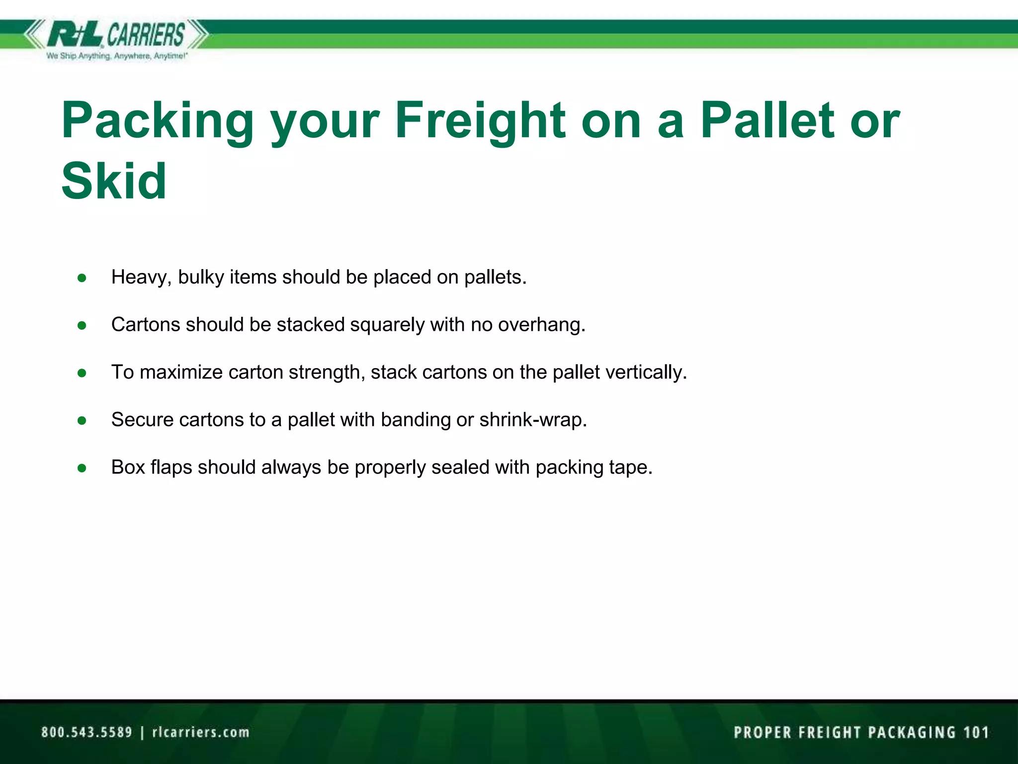 How to Package Freight 101 | PPTX