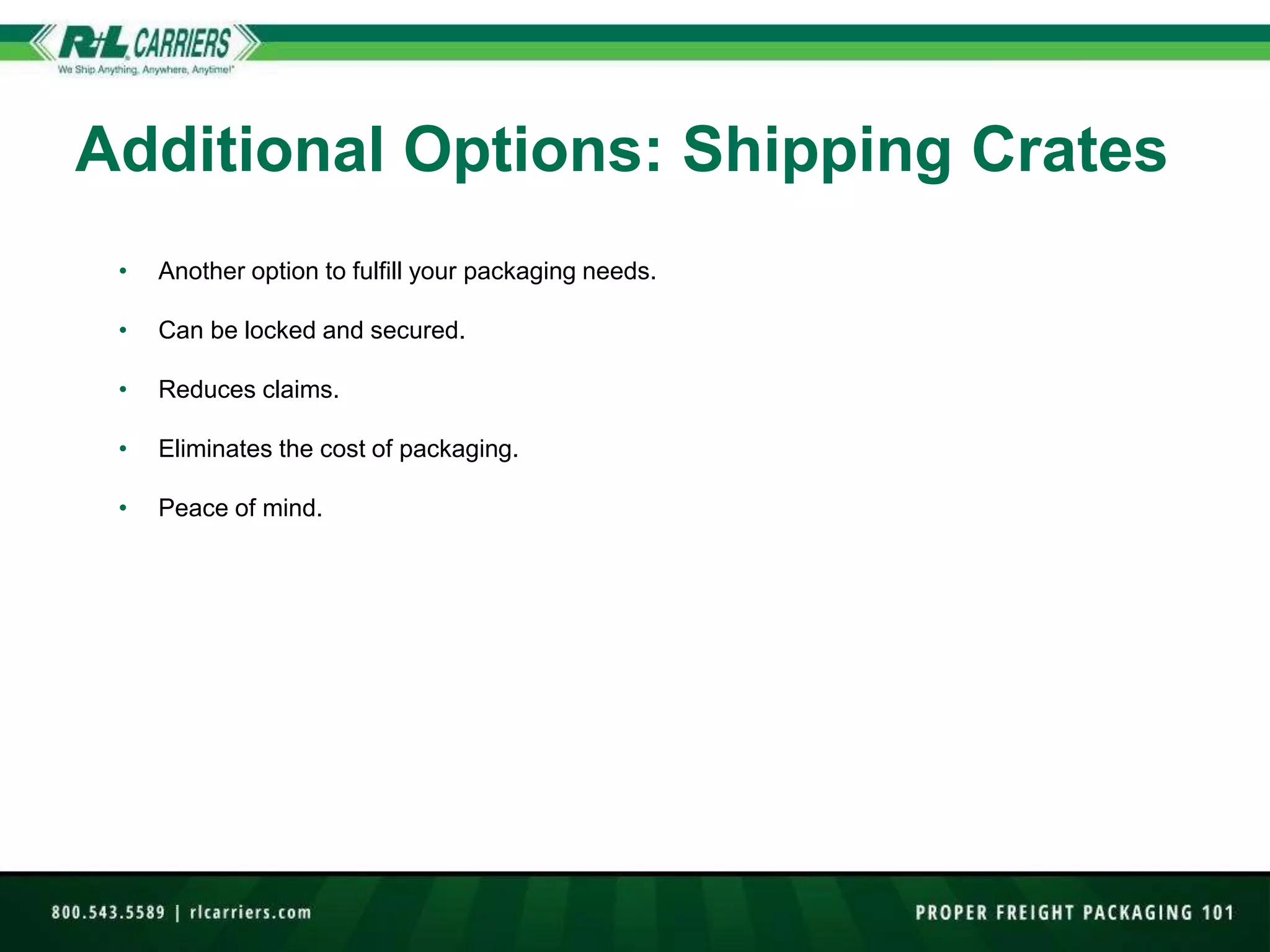 How to Package Freight 101 | PPTX