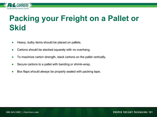How to Package Freight 101 | PPTX | Logistics and Transportation ...