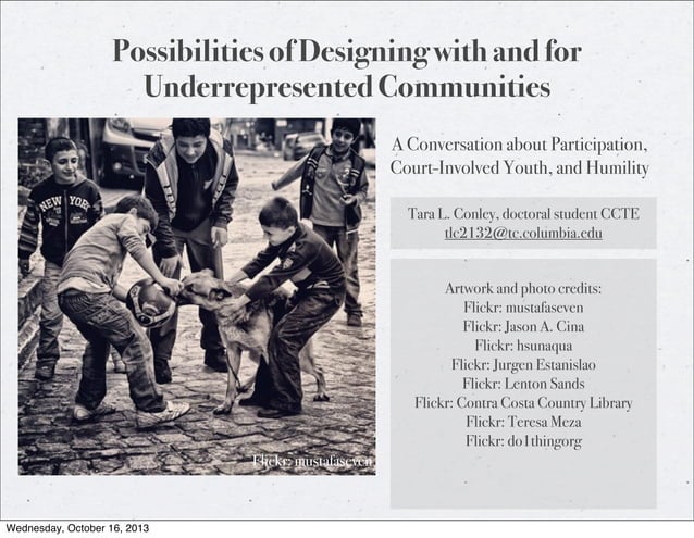 Possibilities of Designing with and for Underrepresented Communities: A ...