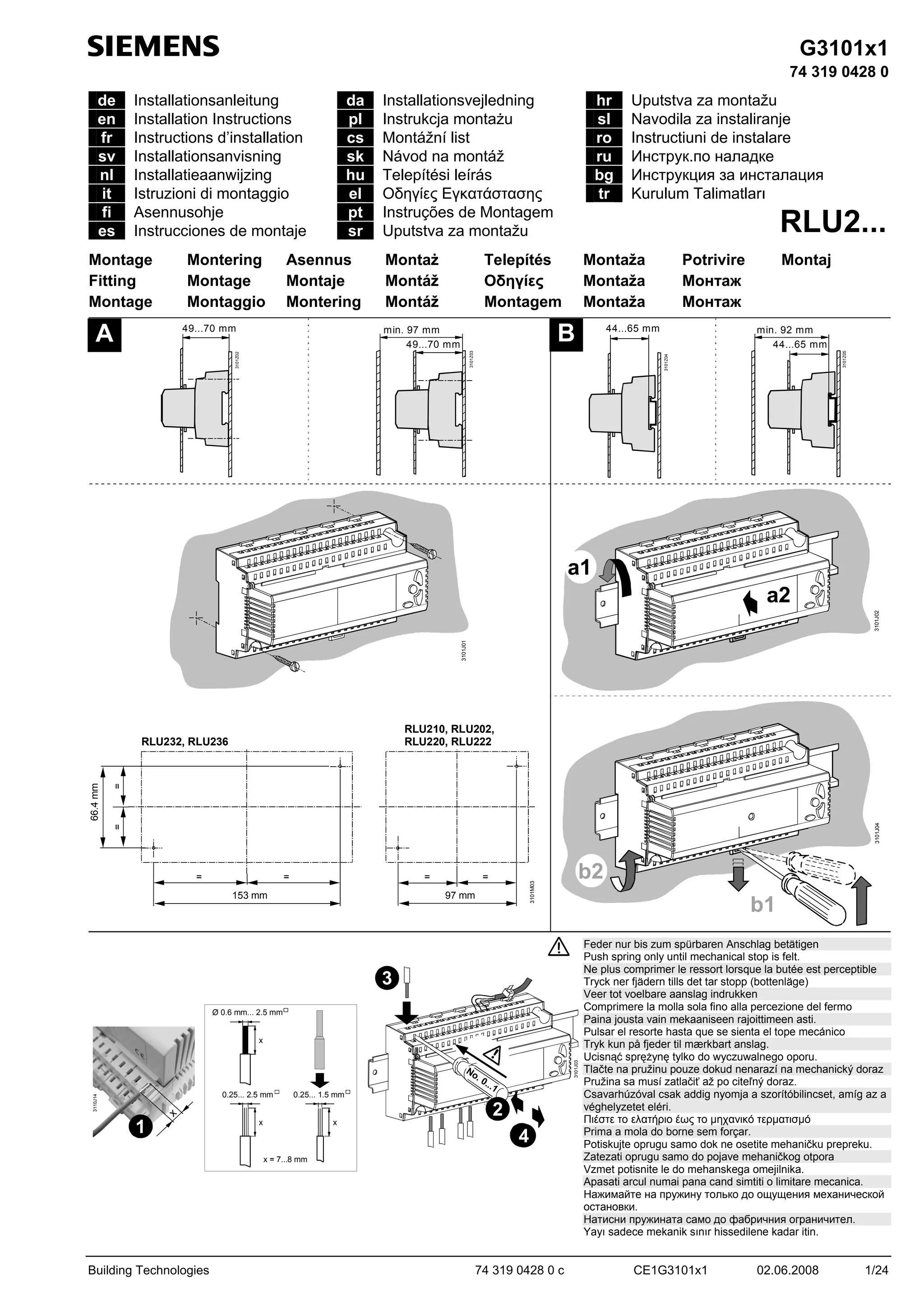 Rlu220 instructions d_installation_de_en_fr_it_es_pt_nl_sv_fi_no_da_pl ...