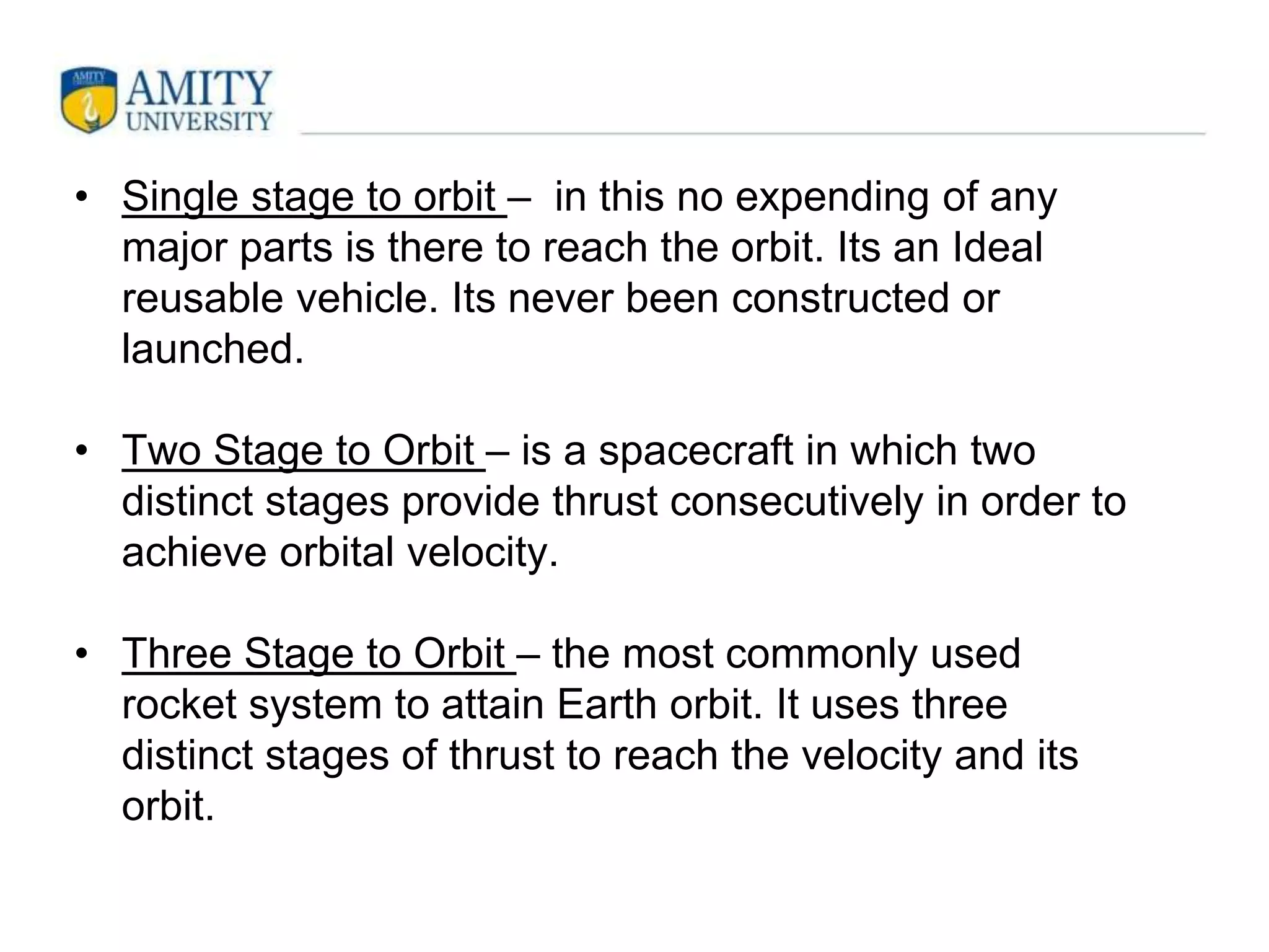 REUSABLE LAUNCH VEHICLE | PPTX