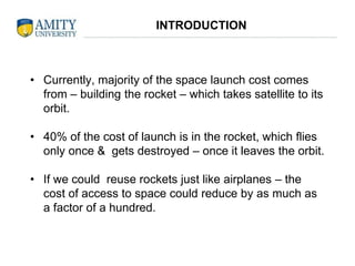 REUSABLE LAUNCH VEHICLE | PPTX