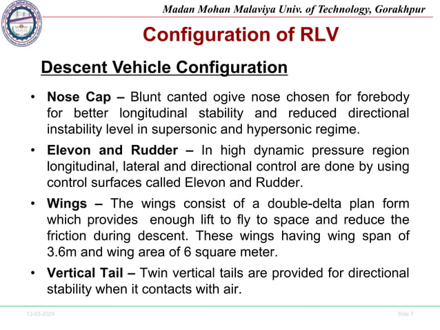 Reusable Launch Vehicle (or Reusable Launch System), RLVs | PPT
