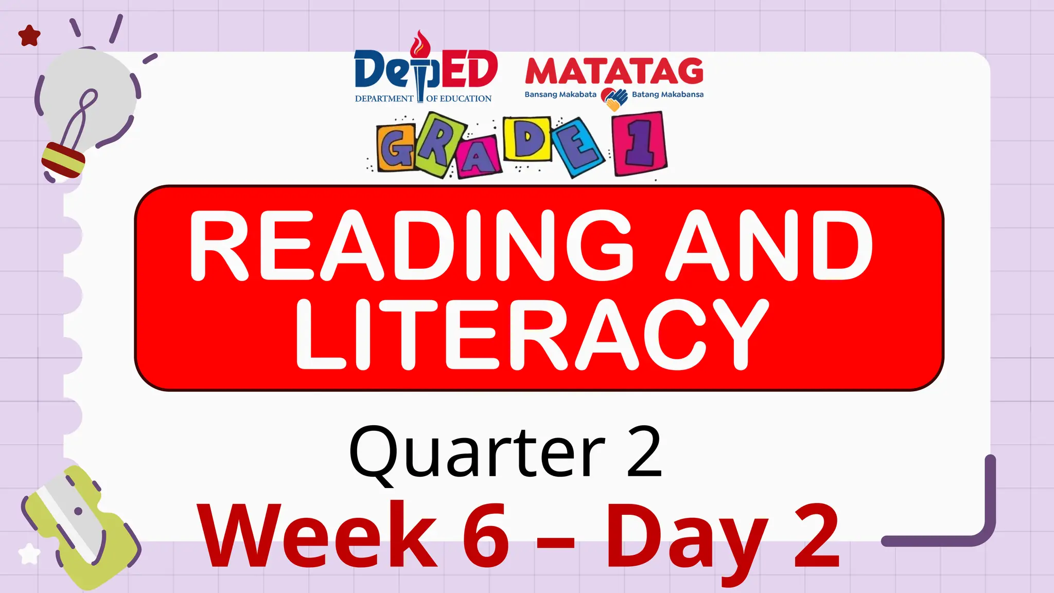 reading and literacy quarter 1 grade 1 lesson under matatag curriculum ...