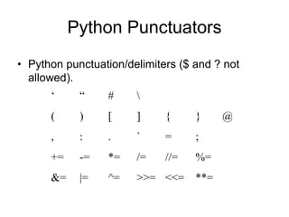 Python basics | PPT