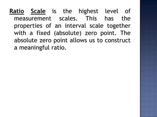 measurement and scaling techniques | PPTX