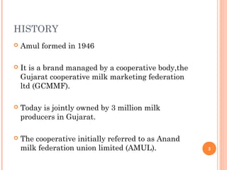amul ppt | PPT | Agriculture | Industries