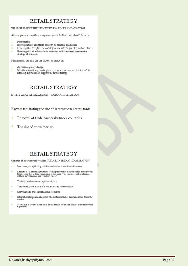 Retail management | PDF