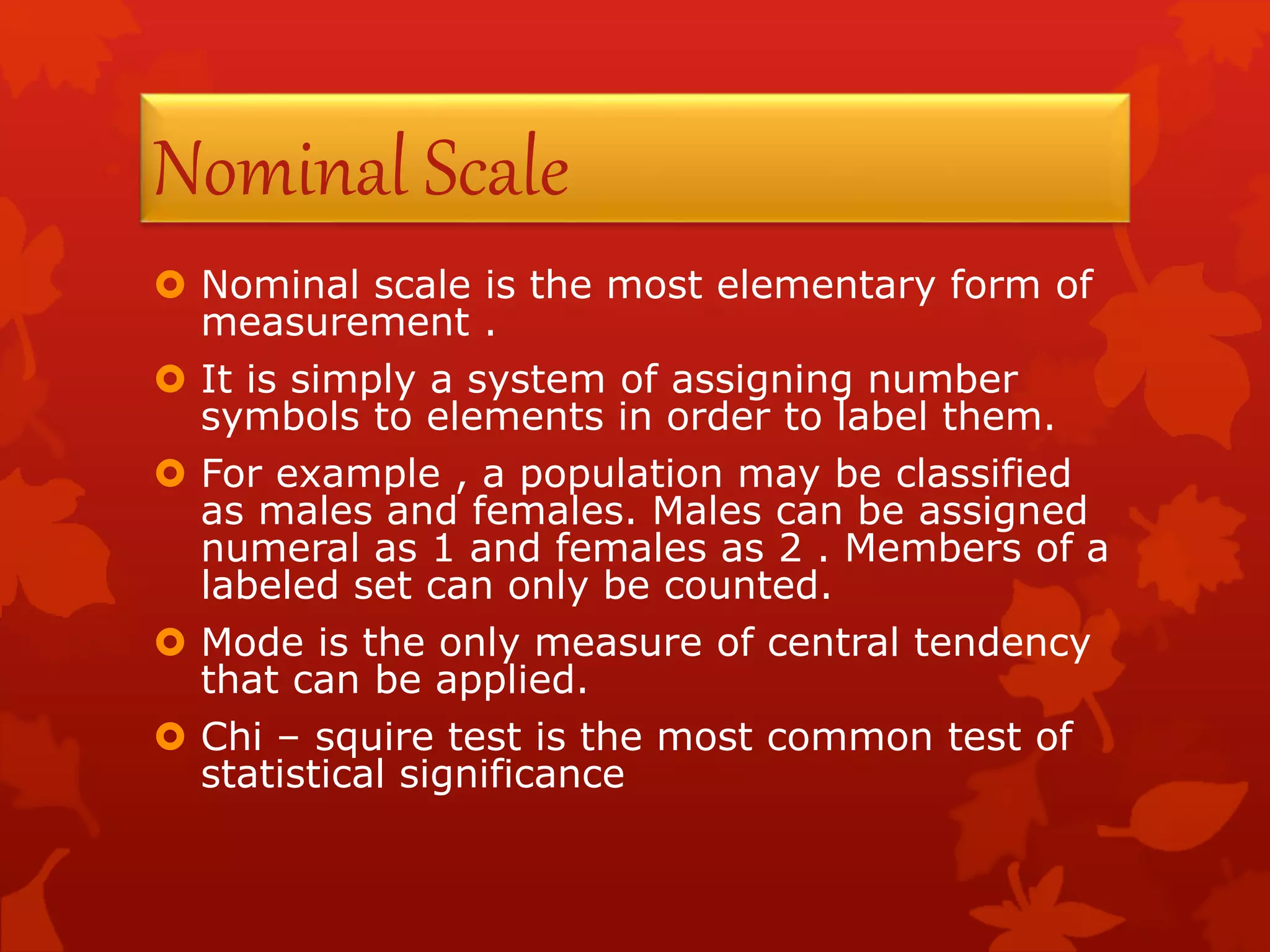 Measurement & scaling ,Research methodology | PPTX | Physics | Science