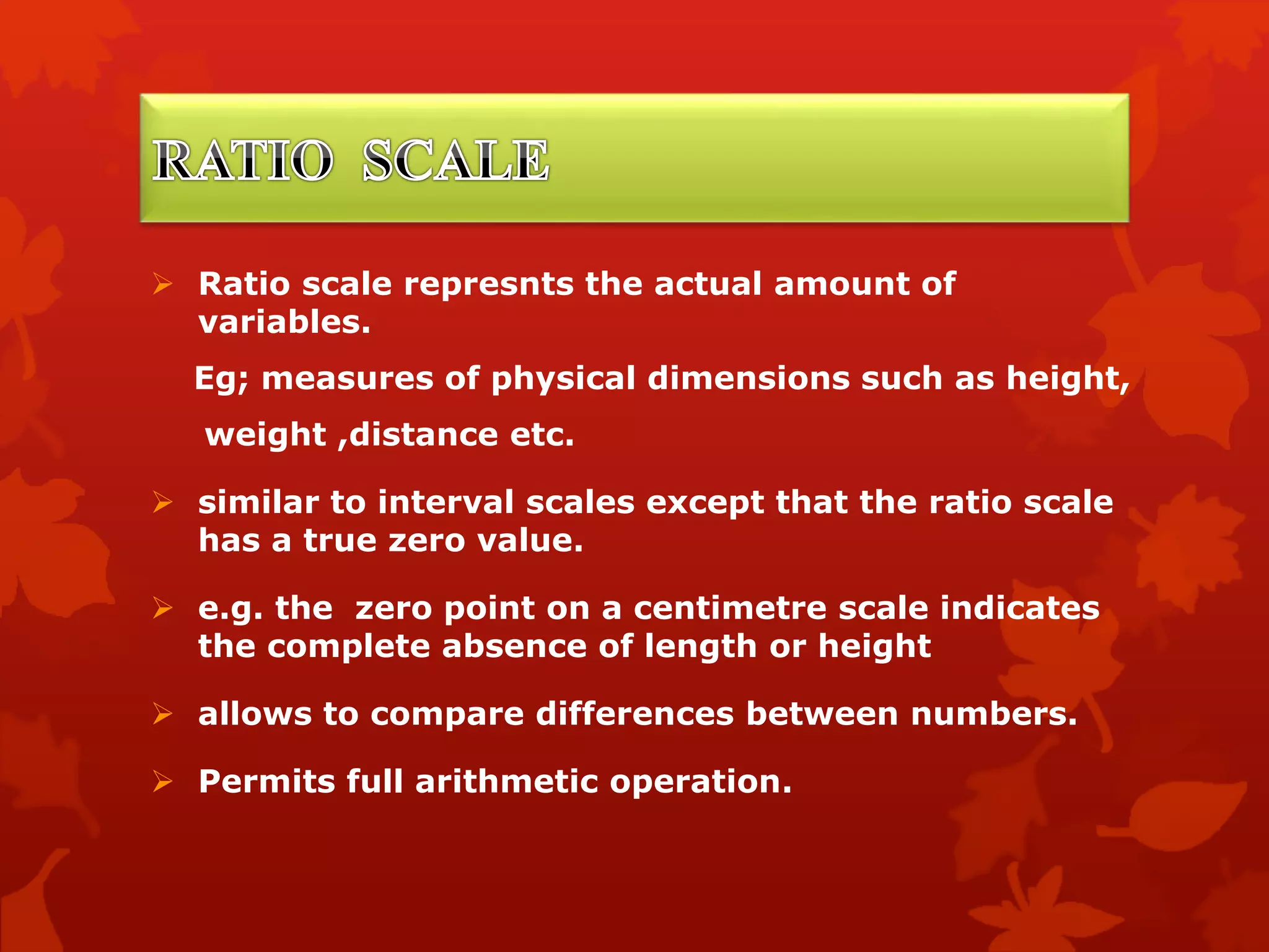 Measurement & scaling ,Research methodology | PPTX