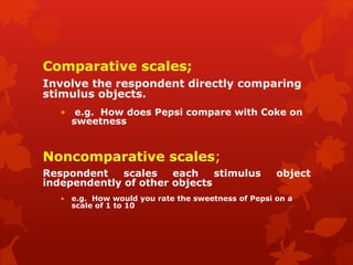 Measurement & scaling ,Research methodology | PPTX | Physics | Science