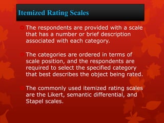 Measurement & scaling ,Research methodology | PPTX